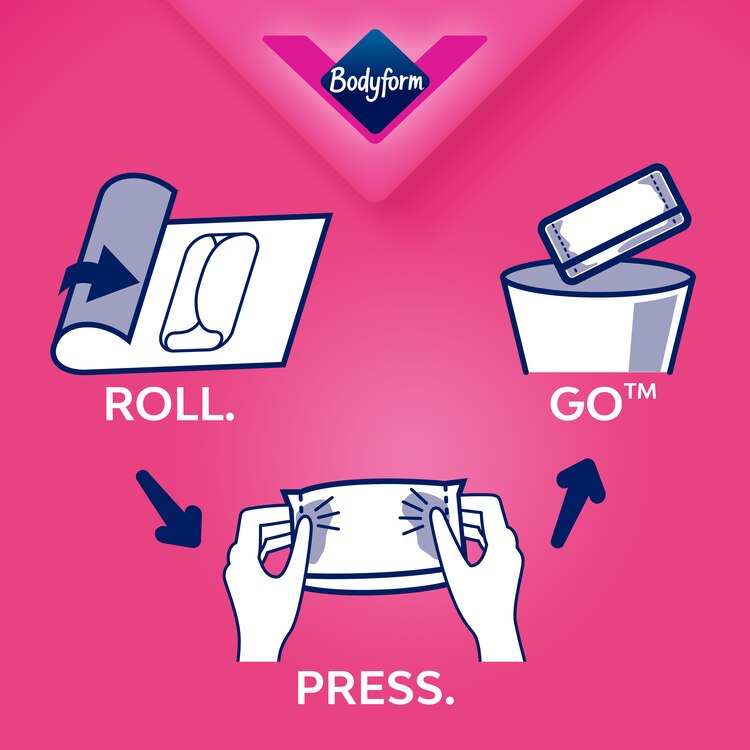 Bodyform Long Ultra Towels, New Cour-V™ Adaptive Technology | Bodyform