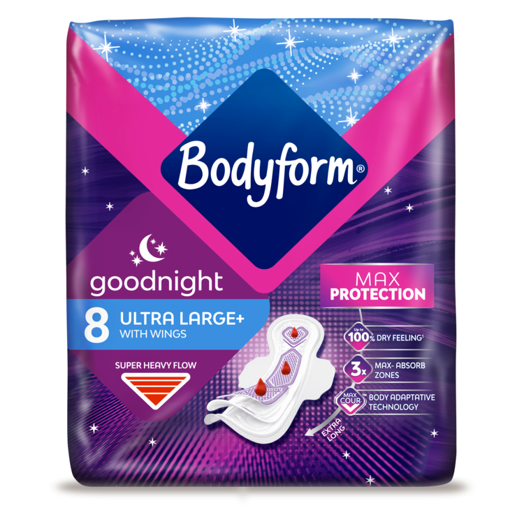 Bodyform Cour-V Ultra Night Towels Wings | Bodyform