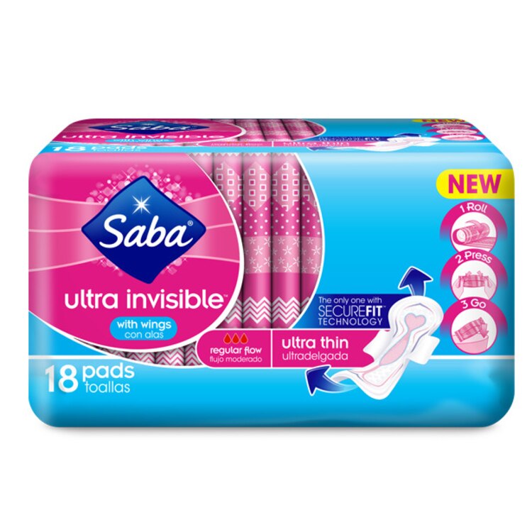 Saba® Ultra Invisible™ Ultra Thin with Wings | Saba