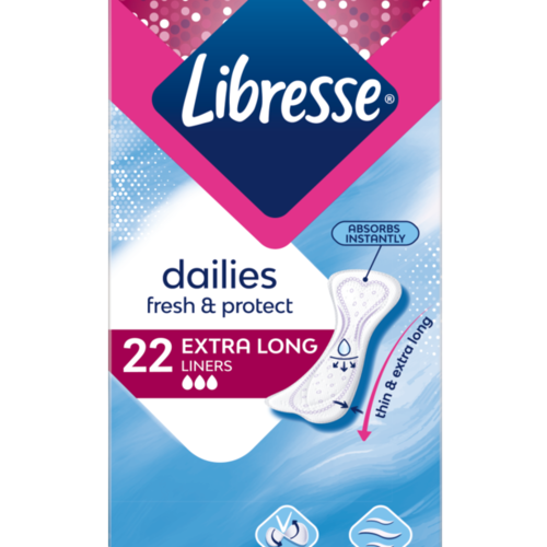 Libresse V-Protection & Freshness Extra Long inlegkruisje | Libresse
