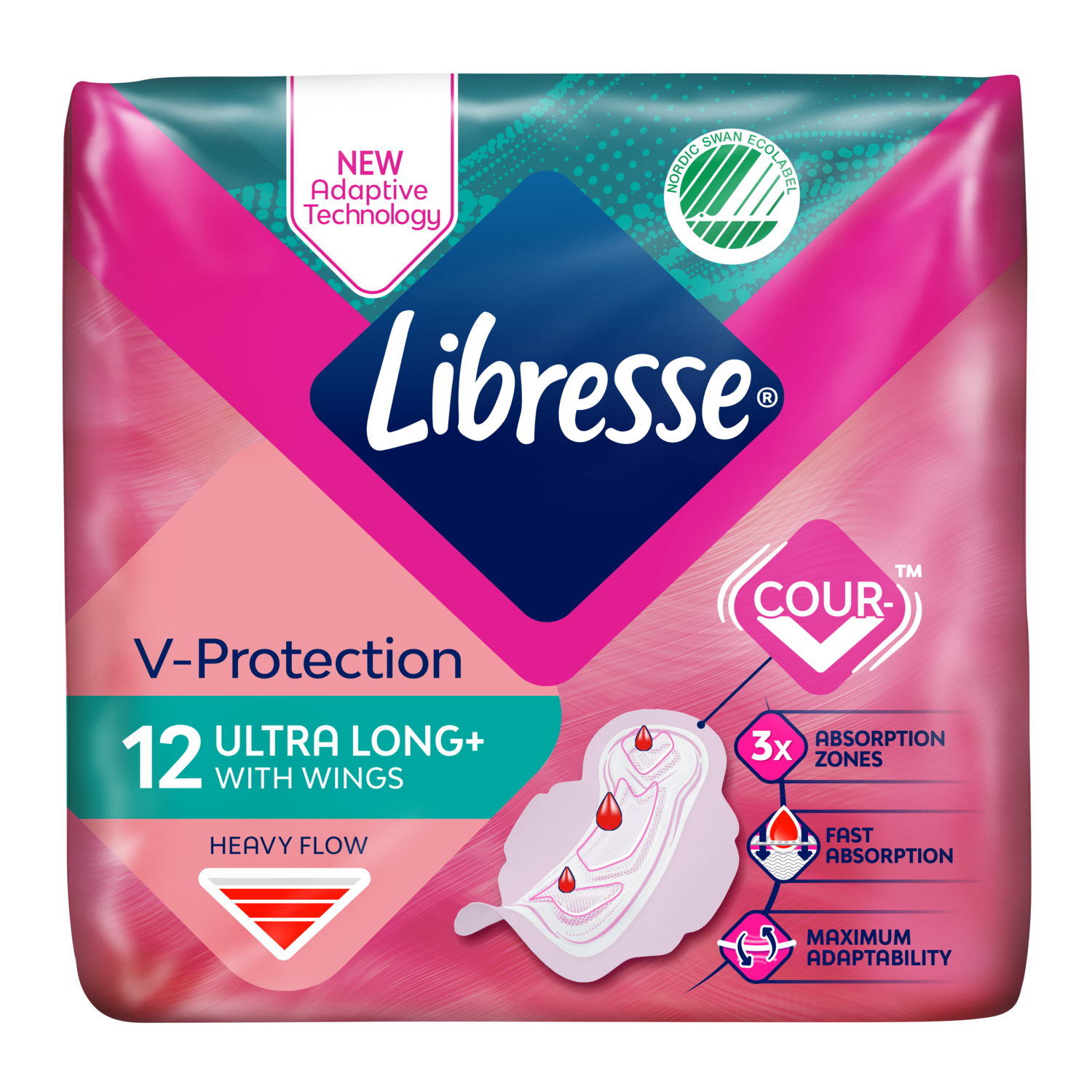 Ultra long maandverband met vleugels | Libresse