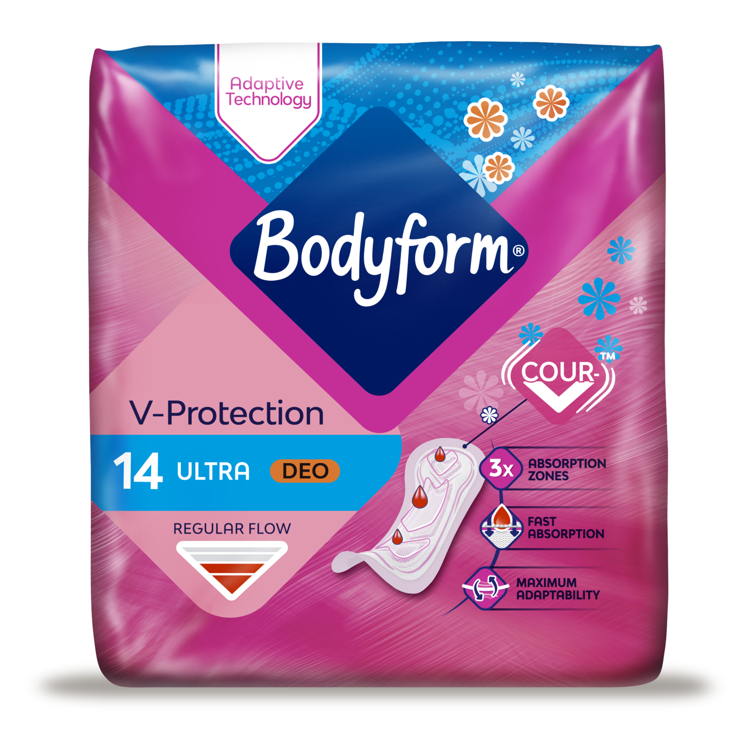 Bodyform Cour-V Ultra Night Towels Wings | Bodyform