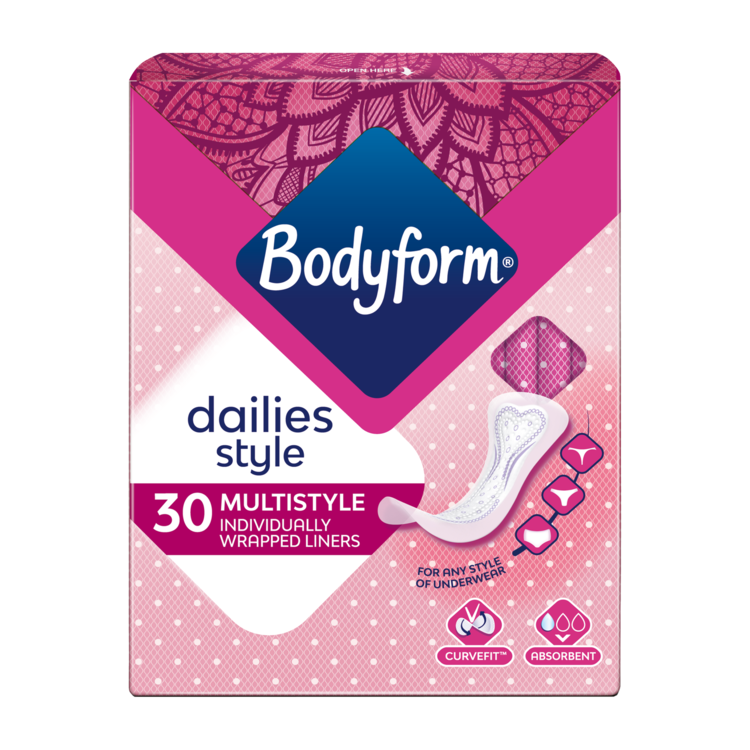 Bodyform Dailies Style Multistyle Liners | Bodyform