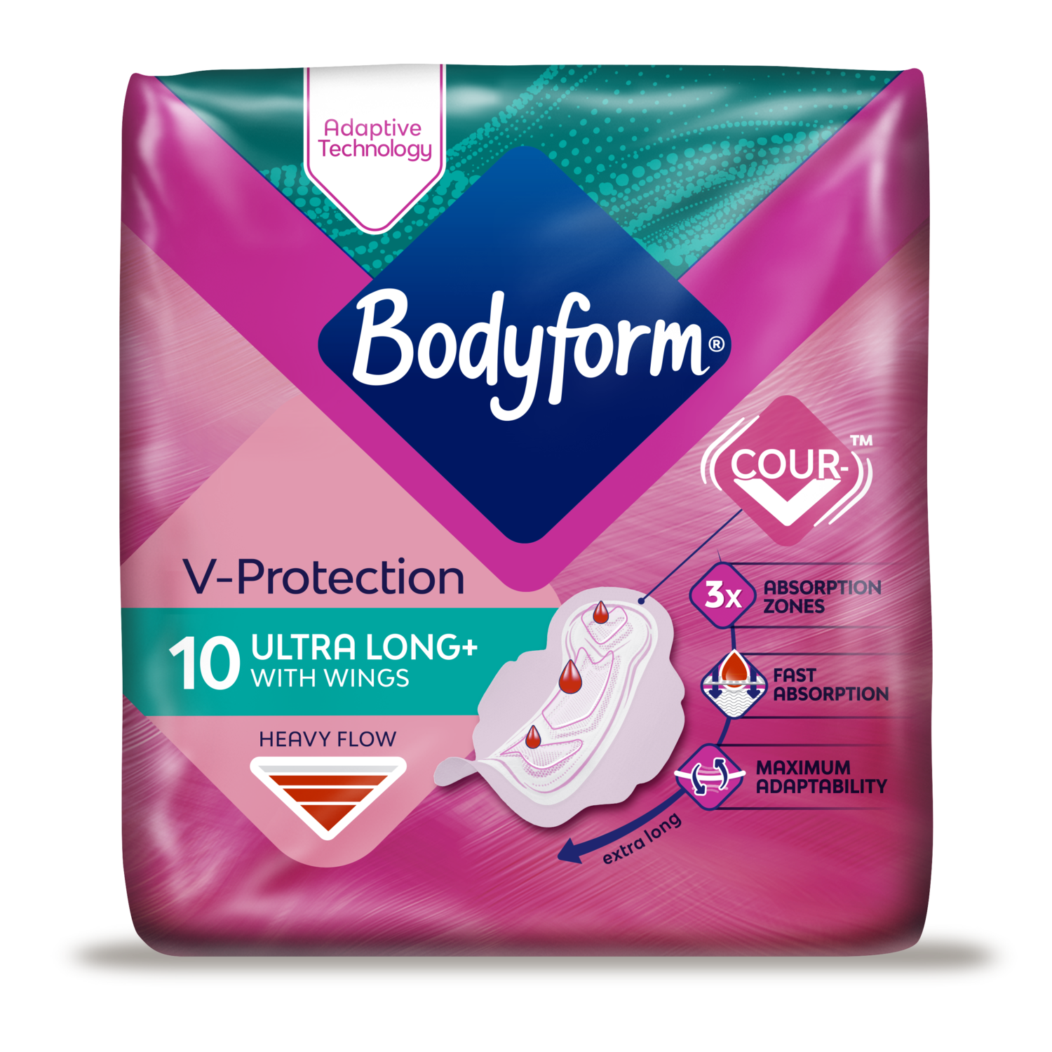 Bodyform Cour-V Ultra Long Towels Wings | Bodyform
