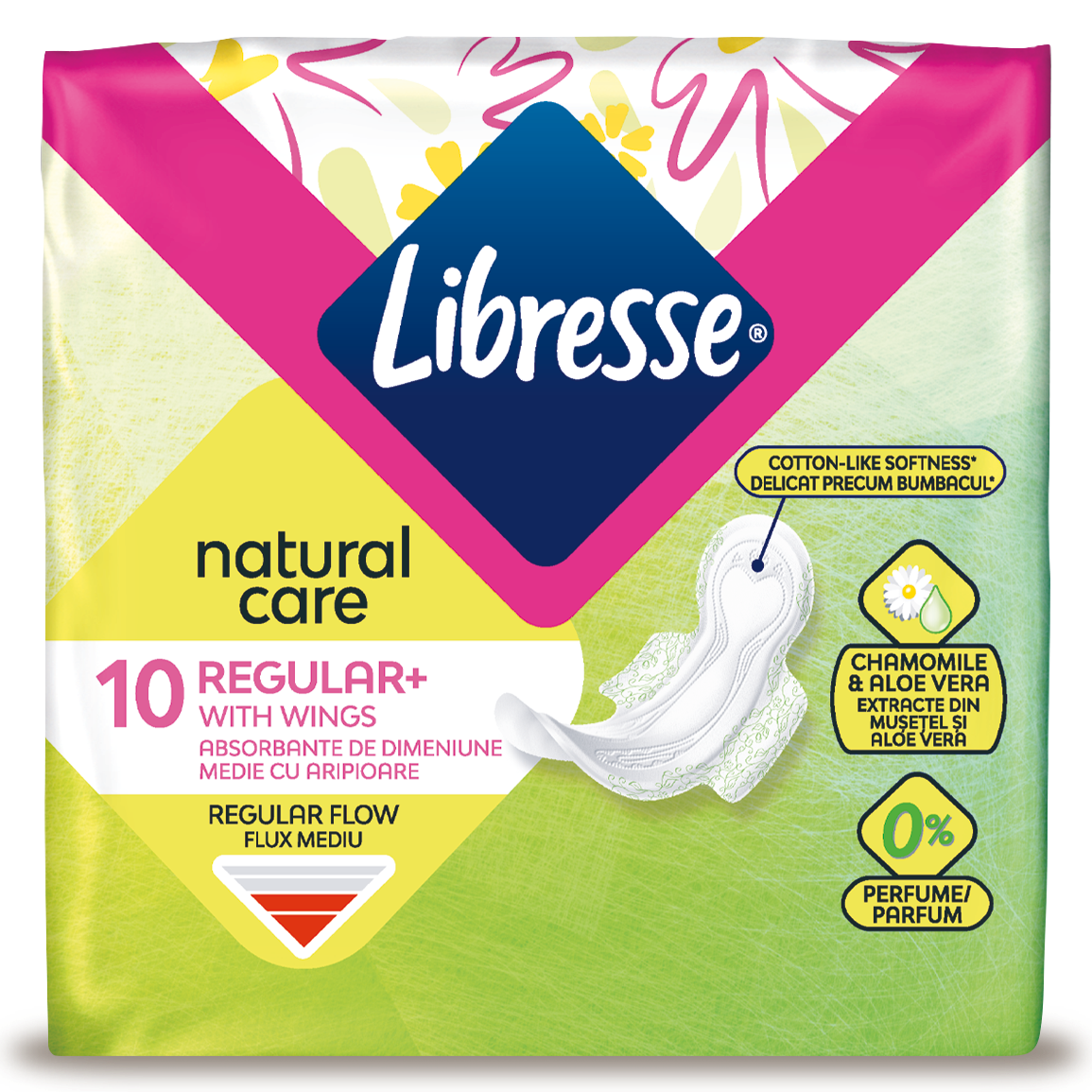 Absorbante cu aripioare Libresse Natural Care Normal | Libresse